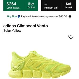 adidas | Shoes | Adidas Climacool Vento Solar Yellow | Poshmark